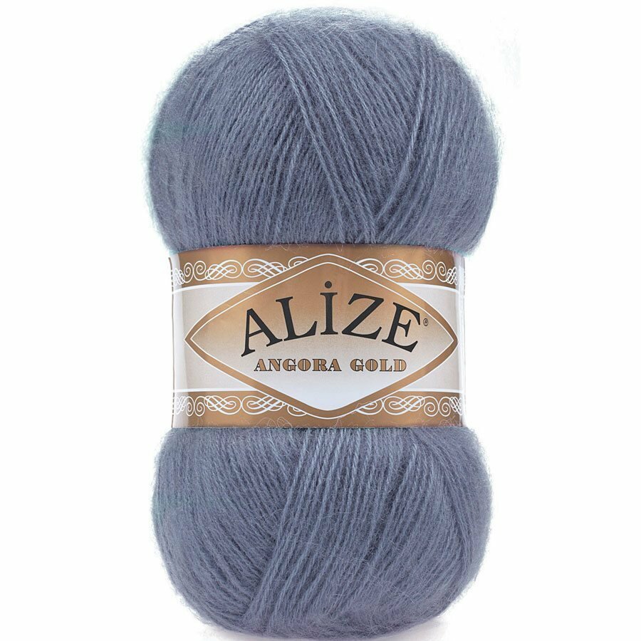 Пряжа Alize ANGORA GOLD 203 джинс меланж (5 мотков)