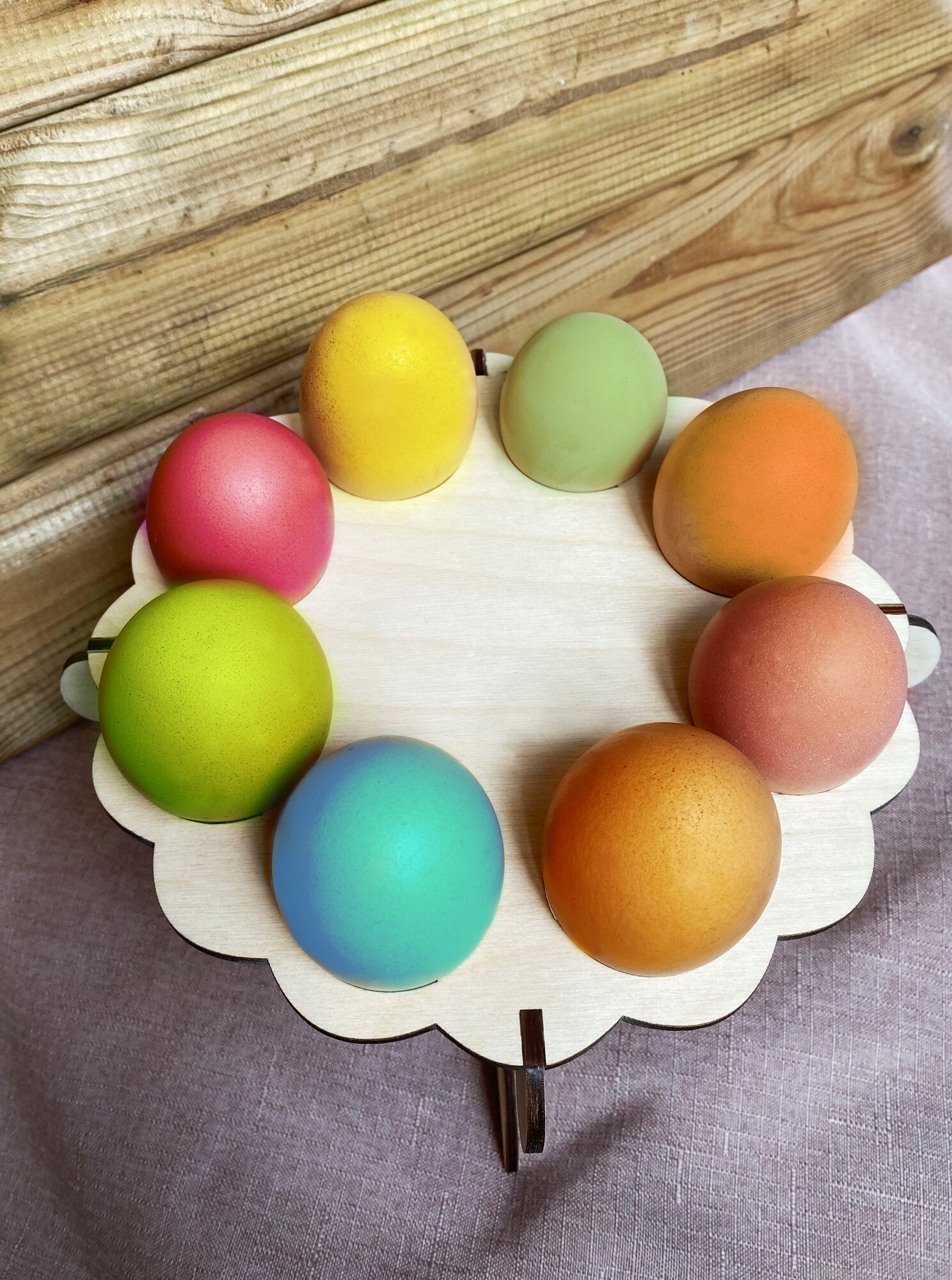 Подставка для яиц и кулича Wooden Dreams декоративный набор для пасхи из дерева
