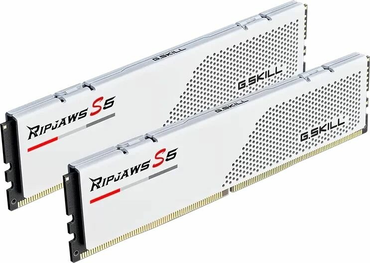 Модуль оперативной памяти G.Skill Модуль памяти DDR5 RIPJAWS S5 64GB (2x32GB) 5600MHz CL36 36-36-36-89 F5-5600J3636D32GX2-RS5W White