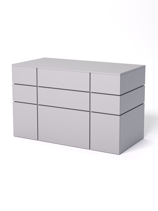 Стол руководителя №5, Серый. Производитель товара - компания Westcom.