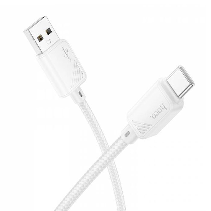 Кабель USB-Cm/Am Hoco X113 White 3А - 1м белый