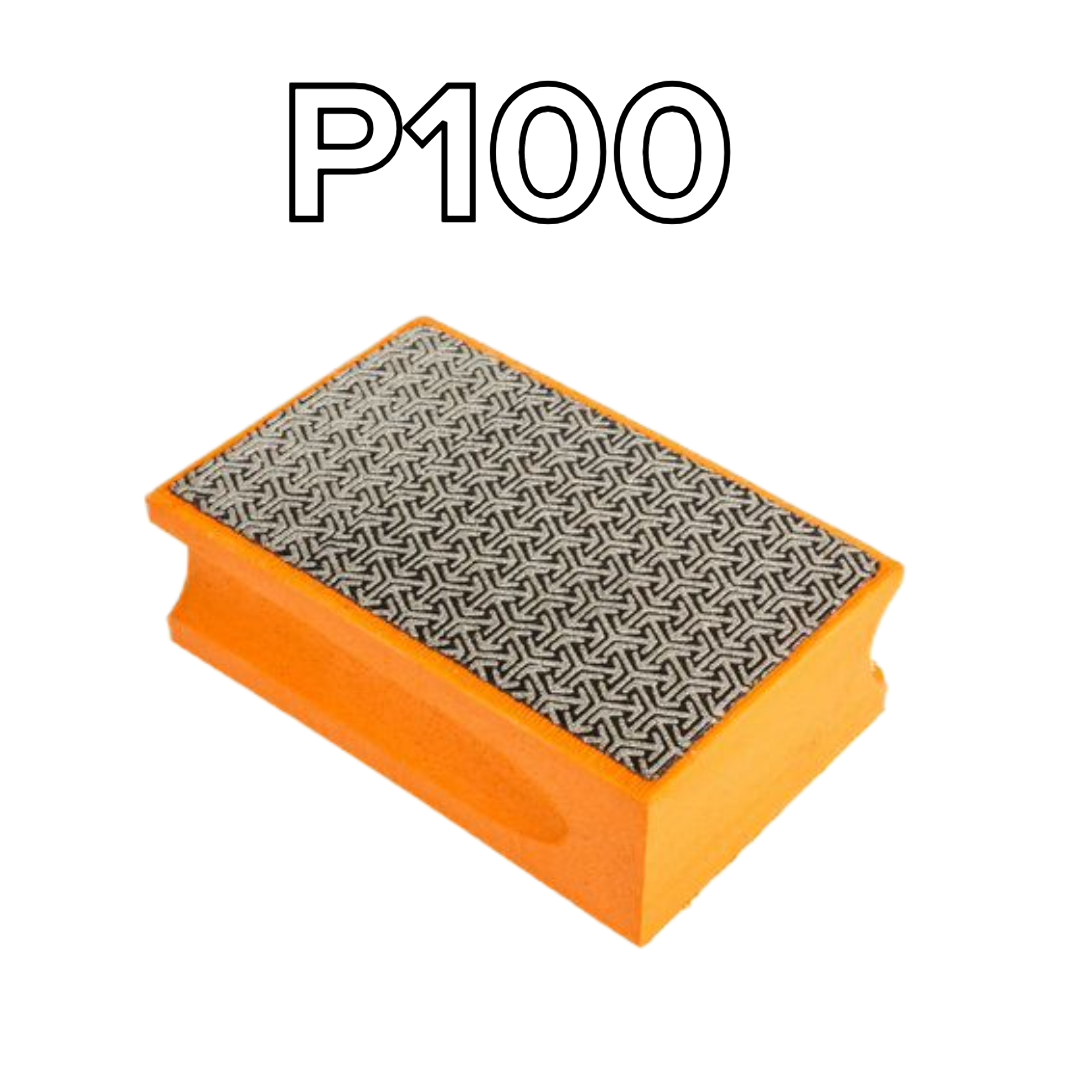 Губка алмазная, (притир), брусок шлифовальный P100 (для искусственного и натурального камня).