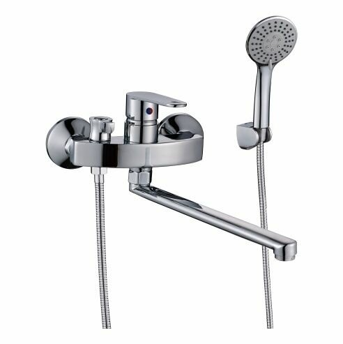 Смеситель для ванны 203256 латунь, с лейкой и шлангом 150 см