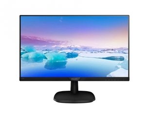 Монитор Philips Монитор жидкокристаллический Philips Монитор LCD 23,8" 16:9 1920 х 1080 IPS, nonGLARE, 250cd/m2, H178°/V178°, 10М:1, 5ms, VGA, DVI, HDMI, Tilt, Speakers, Audio out, 2Y, Black