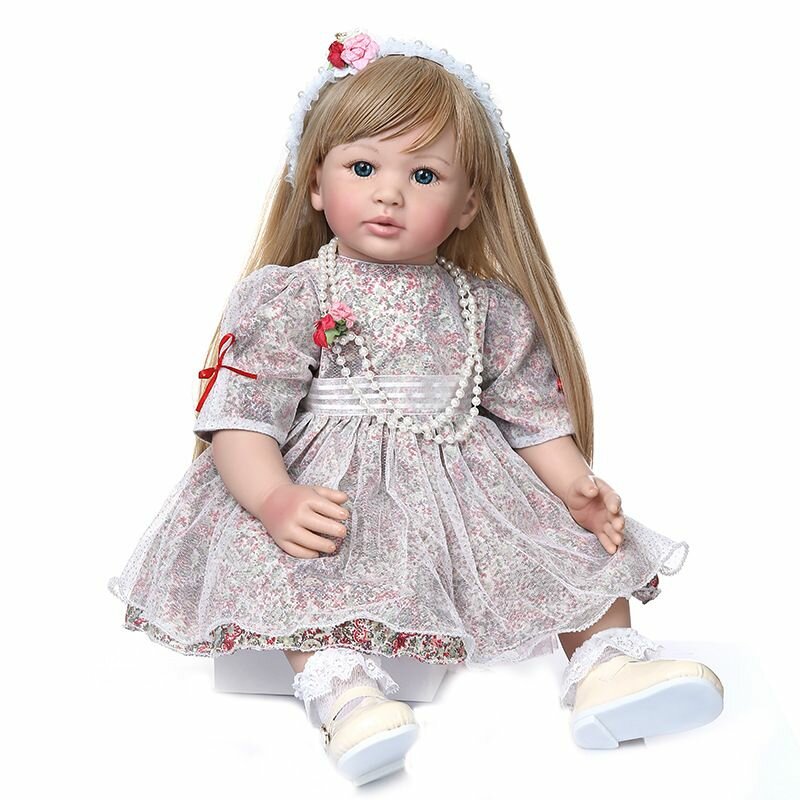 Кукла Реборн 60cm /силиконовая Игрушка Пупс /девушка -KU -enj