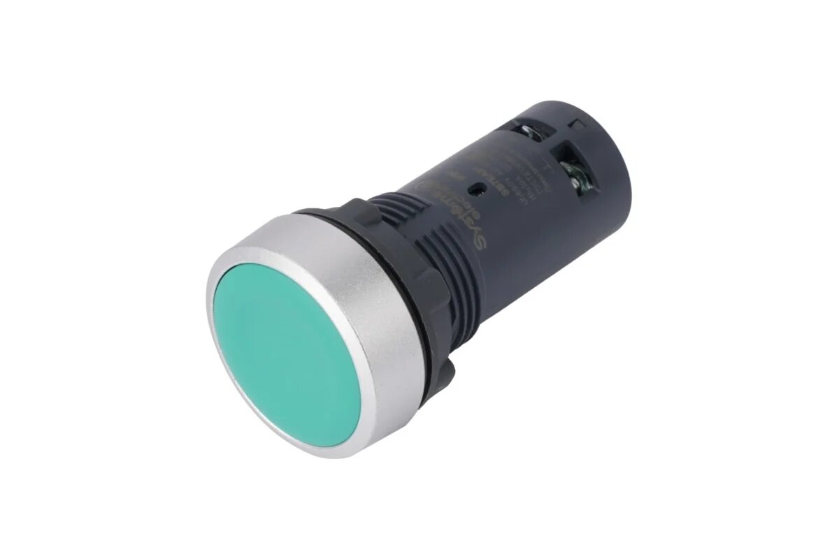 Systeme Electric SB7 моноблочная кнопка 22 мм зелёная с возвратом металл IP65 2НО SB7EA33
