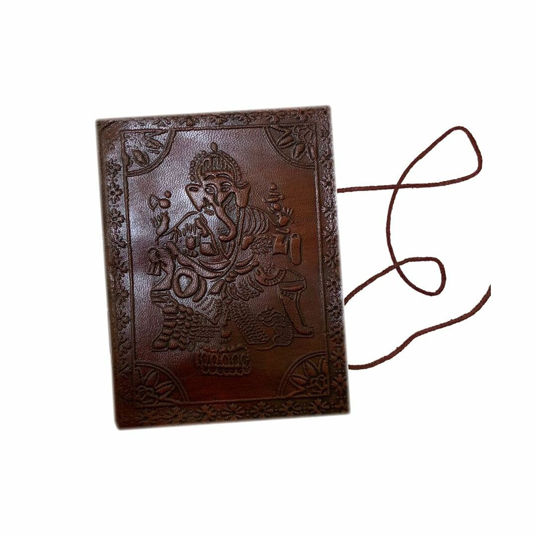 Блокнот, Записная книжка ручной работы "Ганеша" 15x3x11 см
