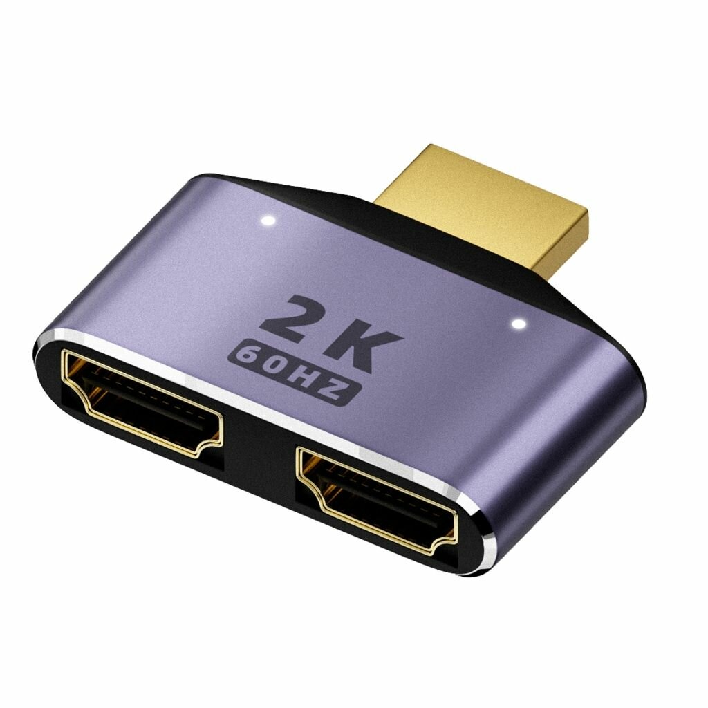 HDMI-совместимый разветвитель 1 на 2 выхода 2K для FullHD 2K при 60 Гц 1920x1080