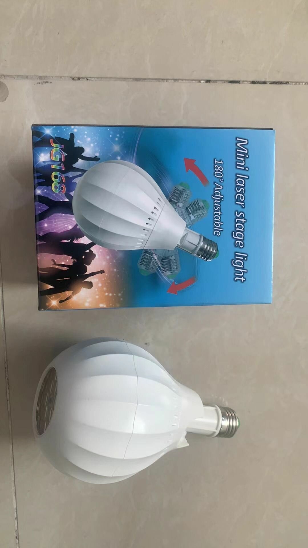 Рождественский узор, проектор, лампа E27 RGB, голосовое управление, вращение на 360 для вечеринки на сцене в баре