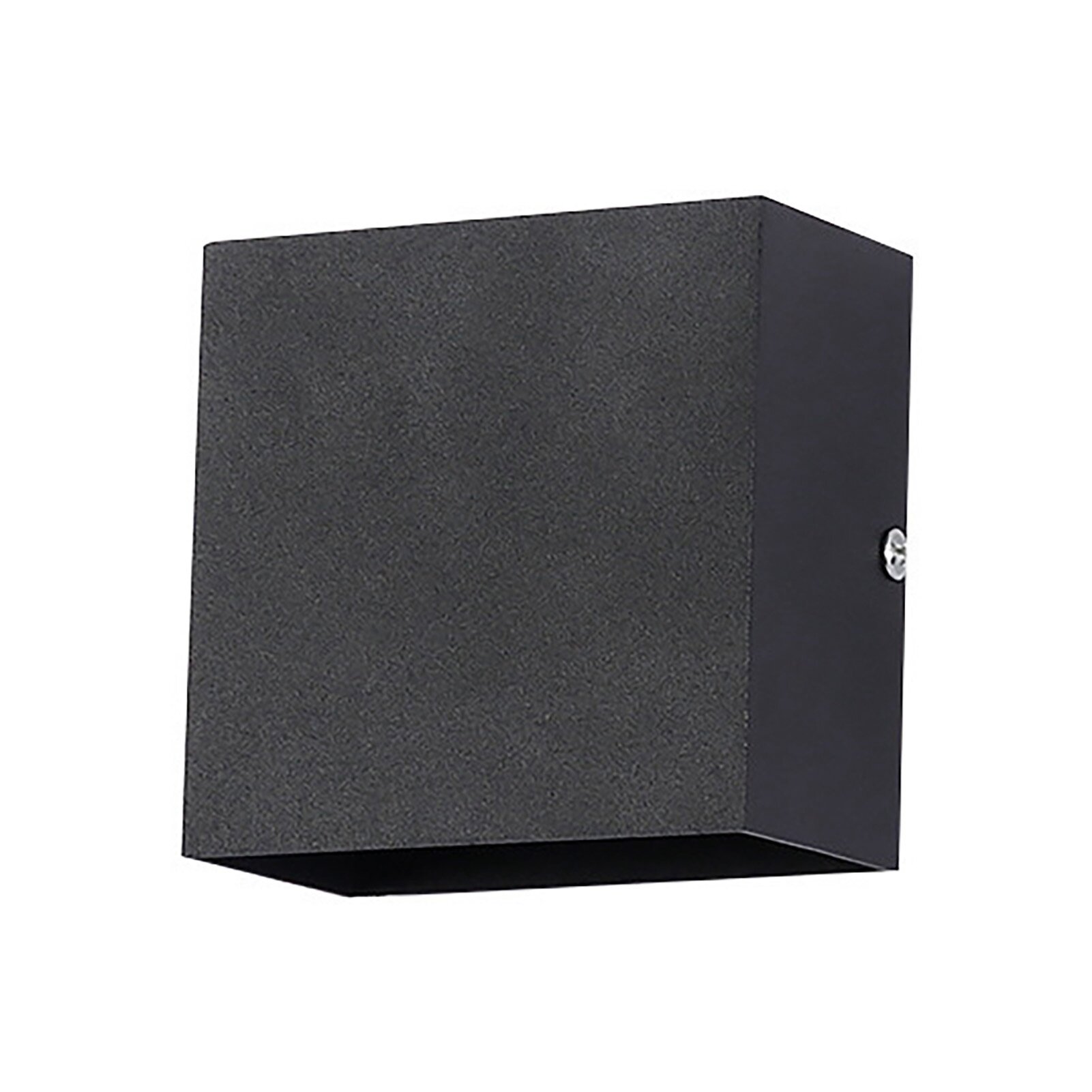 Современная светодиодная стена Скрусная алюминиевая крытая светодиодная стена, монтированная лампа для коридона для спальни Черный 10 Вт теплый свет 3000K