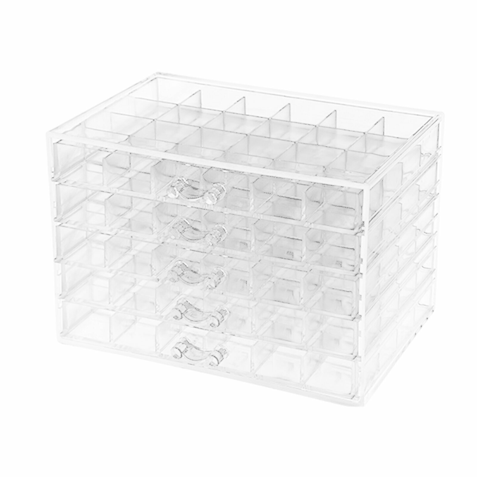 5 Layers Transparent Acrylic Storage Drawer для Nail Polish Art Display Jewelry Decorations 120 Grids Organizers Boxes, Type: Nail Art Decorations Drawer, Material: Acrylic, Color: Transparent, Package Size: 21.5*14.5*15cm / 8.5*5.7*5.9in,