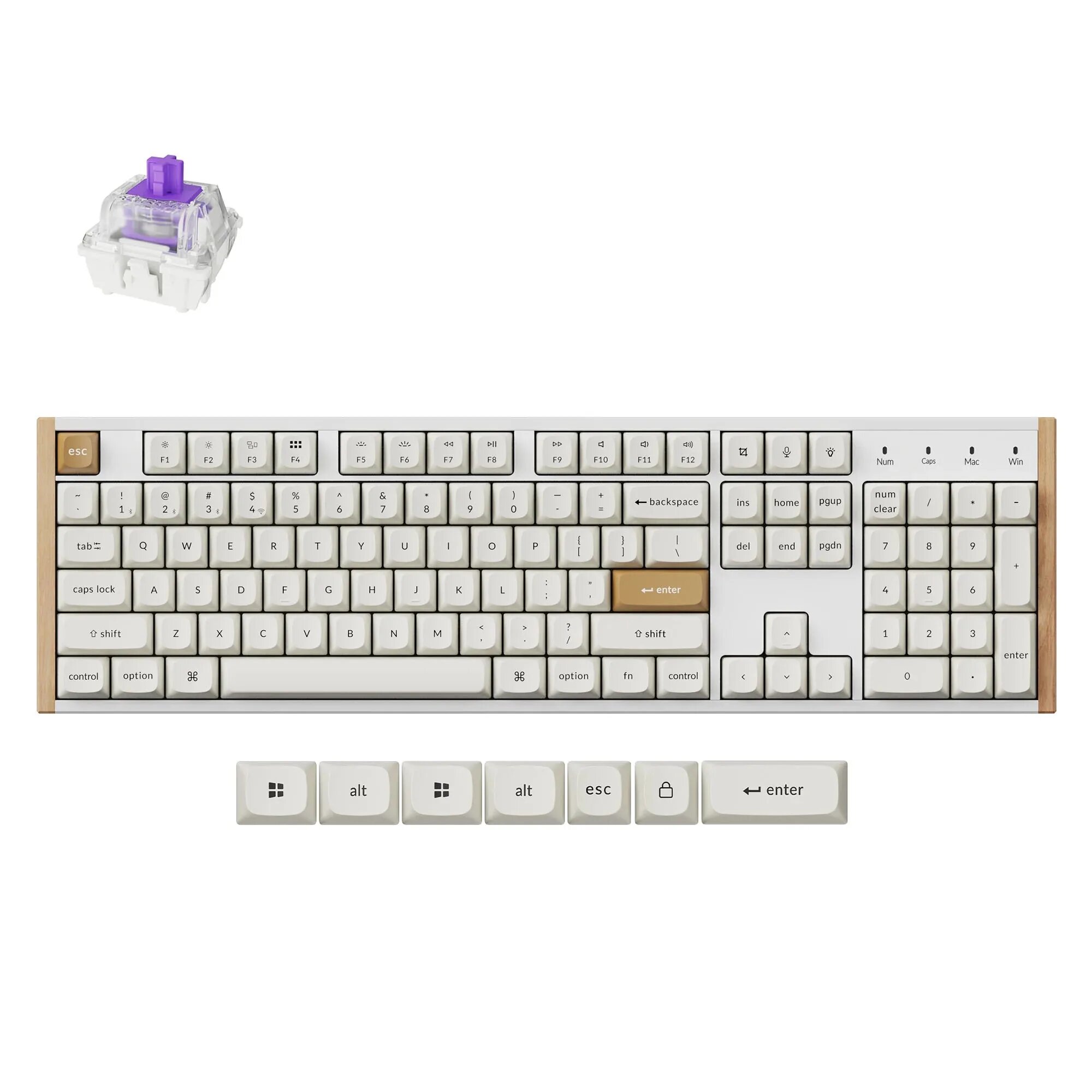 Keychron K10 HE Механическая клавиатура SpecialEdition White