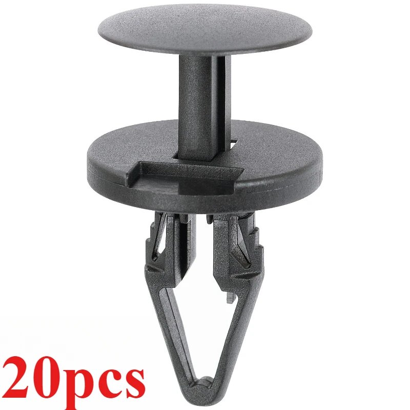 Пряжка брызговика, заклепка, автоматические зажимы для 8 мм, пластиковые заклепки для black-20pcs