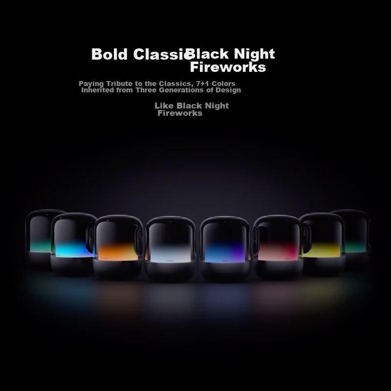 Huawei Sound X New Bluetooth Speaker for Home And Desktop Computer, Wireless Stereo Sound with Tweeter Adjustment, Color-Changing Light Effects, Smart Speaker with Subwoofer