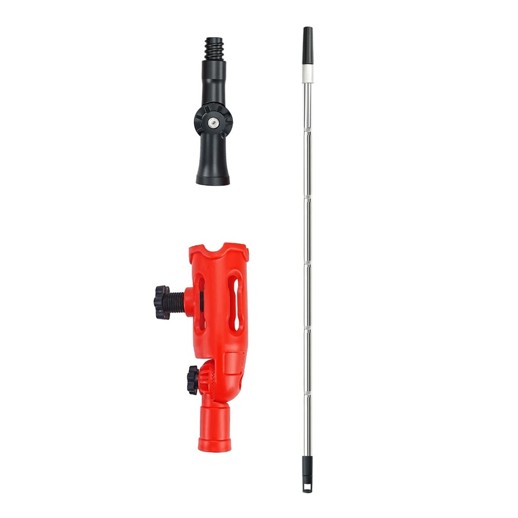 Сверхмощный Инструмент Для Очистки Водосточных Желобов С 2 Регулируемыми Адаптерами Длиной 1,7 М Подходит Для Удаления мусора С Кровельных Водостоков