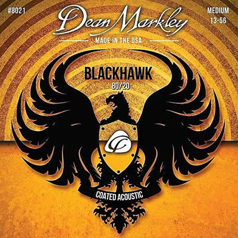 Dean Markley DM8021 Blackhawk Coated Bronze 80/20 Medium 13-56