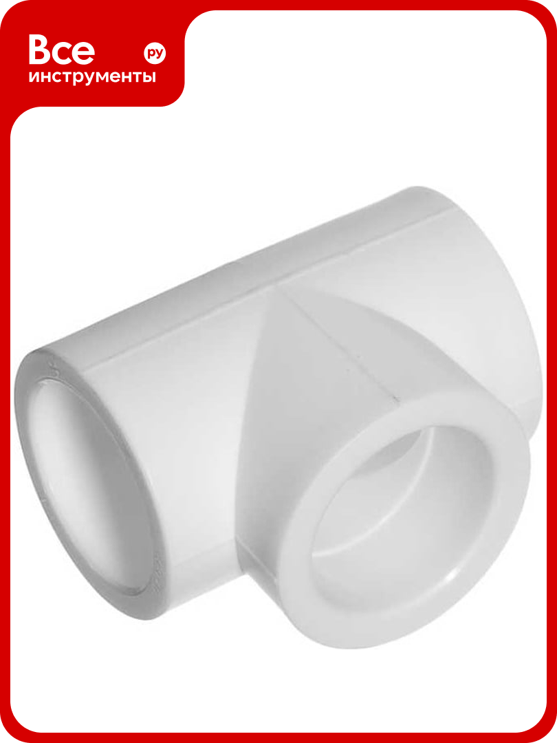 Тройник соединительный переходной Damento 25x20x25 мм, белый 8794