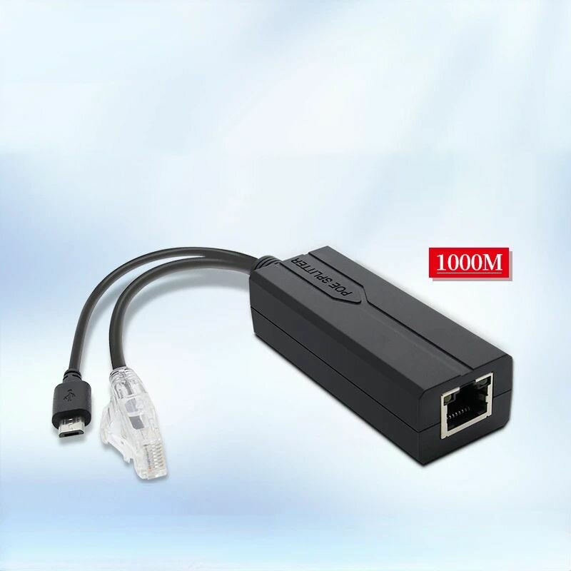 MicroUSB/DC48V - 12V/Type-C Gigabit POE-сплиттер Стандартный модуль питания 48 В - 5 В Сетевой кабель для Android POE-сплиттер