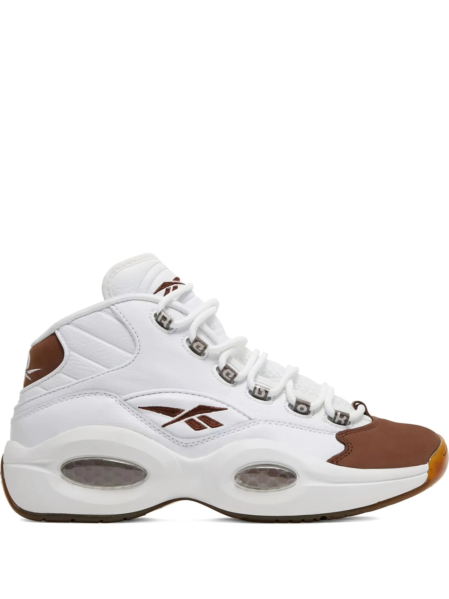 Кроссовки Reebok Question Mid Mocha Toe, размер 7 US, white
