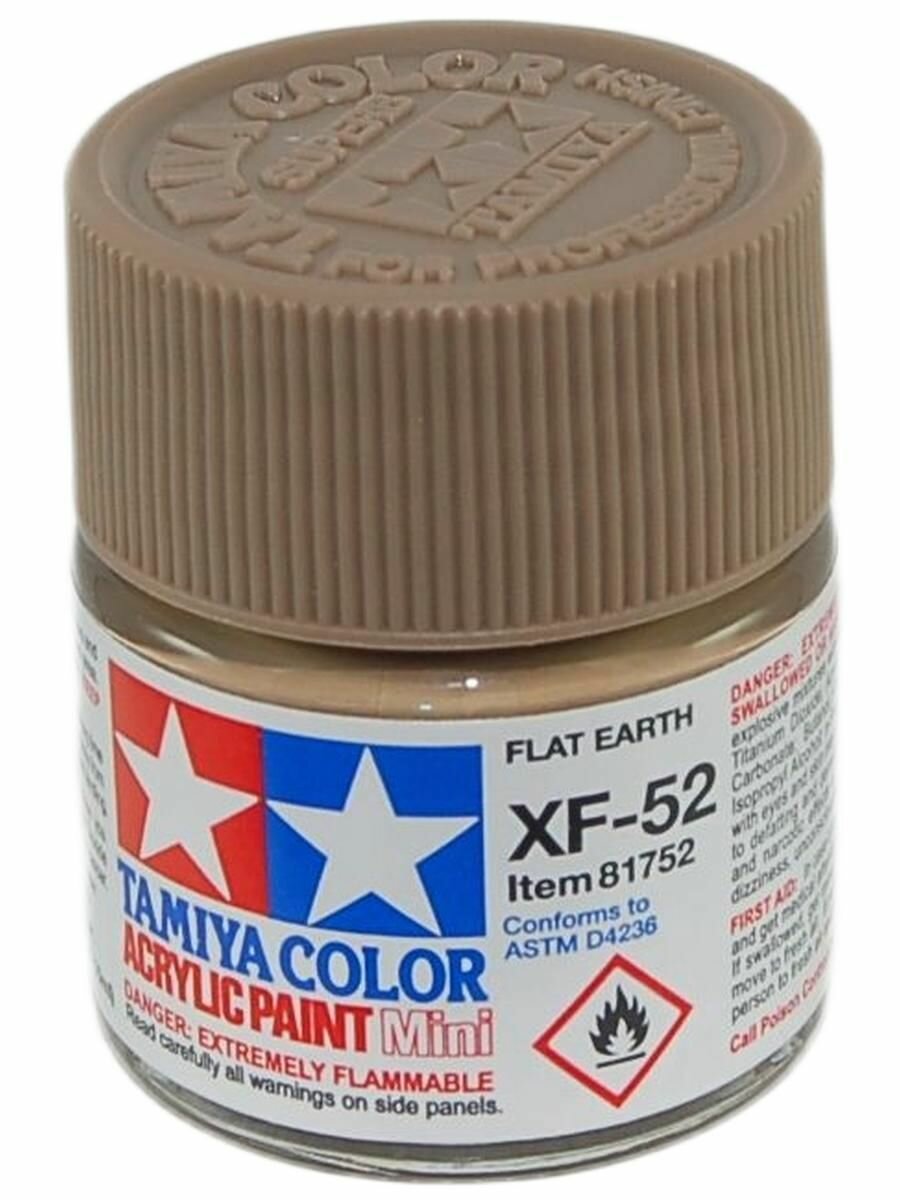 XF-52 Flat Earth ( Земляная матовая ) акриловая краска, 10 мл.