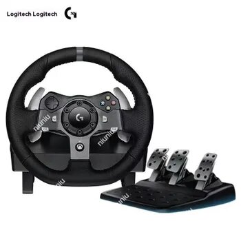 Logitech G920 Driving Force Игровой руль,(Contains DRIVING FORCE SHIFTER)Совместимость с Xbox One, Xbox Series и пк Рулевое колесо и набор педалей