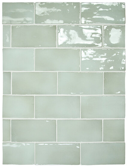 Плитка Equipe "Manacor Mint ", 26902 прямоугольная, , глянцевая, 7,5x15 см, уп 0,5 м2 (44шт.)