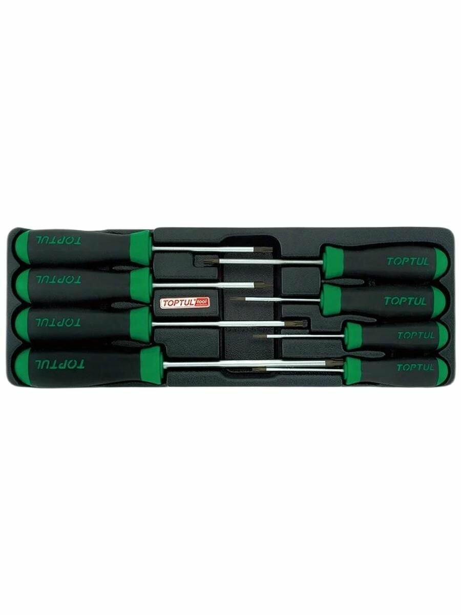 Набор отверток TORX T9-T40, 8 предметов, в ложементе, топтул/TOPTUL, GAAT0813