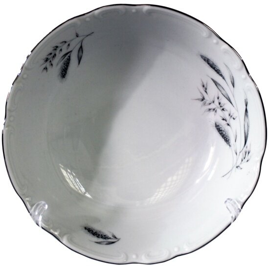 Салатник Thun 1794 круглый "Констанция", декор "Серебряные колосья", 16 см. (P1650675J1Z7603100)