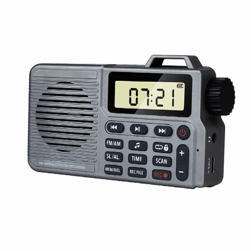 Портативные AM / FM - радиоприемники, небольшие карманные радиоприемники с Bluetooth, басовые динамики, поддержка Micro SD - карт и записей, длительный срок службы батареи