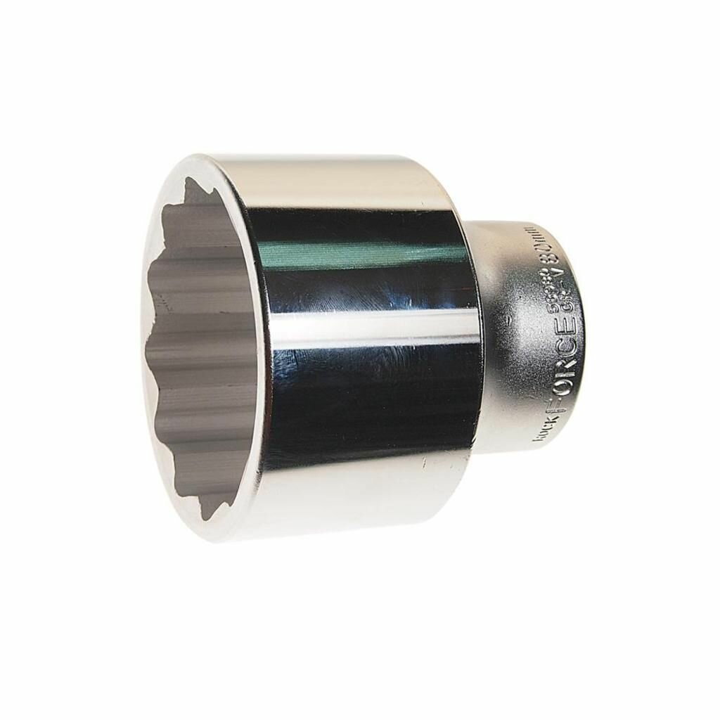 Головка торцевая 1" 80мм двеннадцатигранная L 100мм, арт RF58980 ROCKFORCE