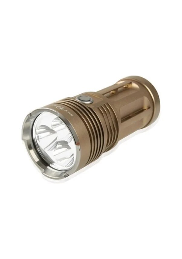 Светодиодный фонарик Sones Sky Ray King высокой мощности, 3 режима, 3 светодиода Cree Xm-l T6, световой поток: 2000 лм, длина: 135 мм, бронзовый