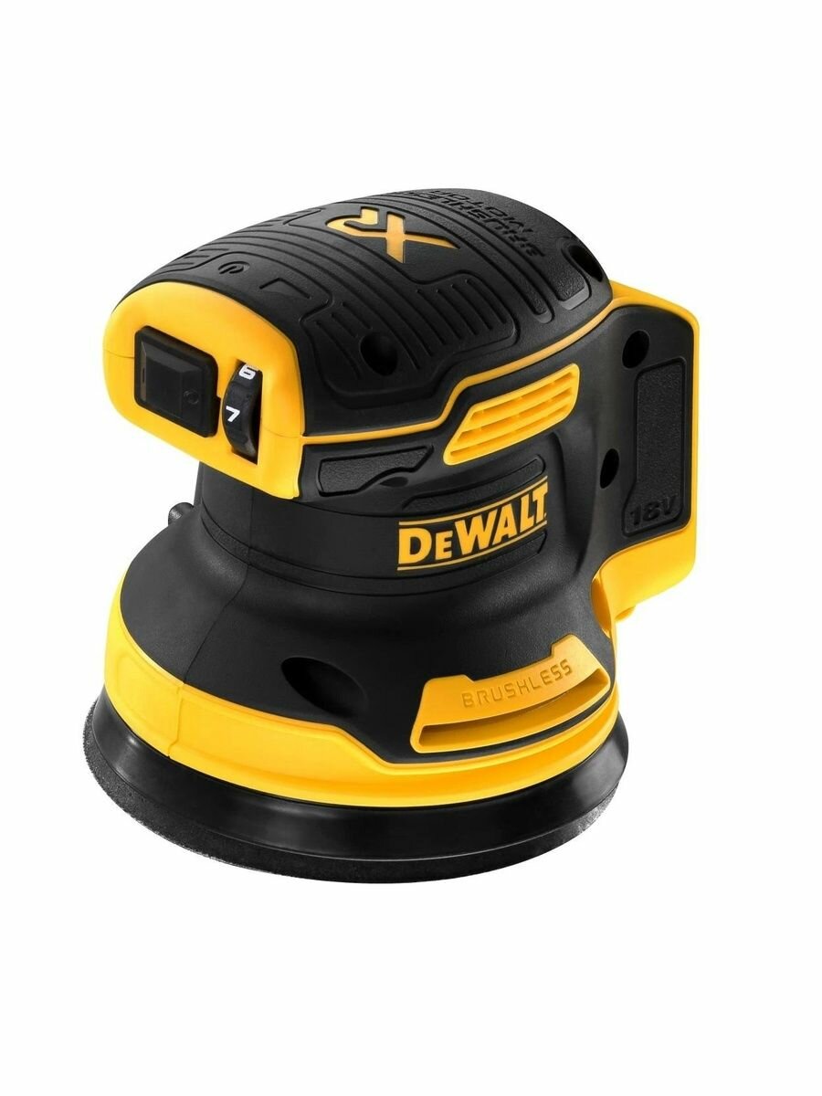 Аккумуляторная эксцентриковая шлифмашина DEWALT DCW210N, 18 В, 125 мм, 12000 кол/мин, без АКБ и ЗУ