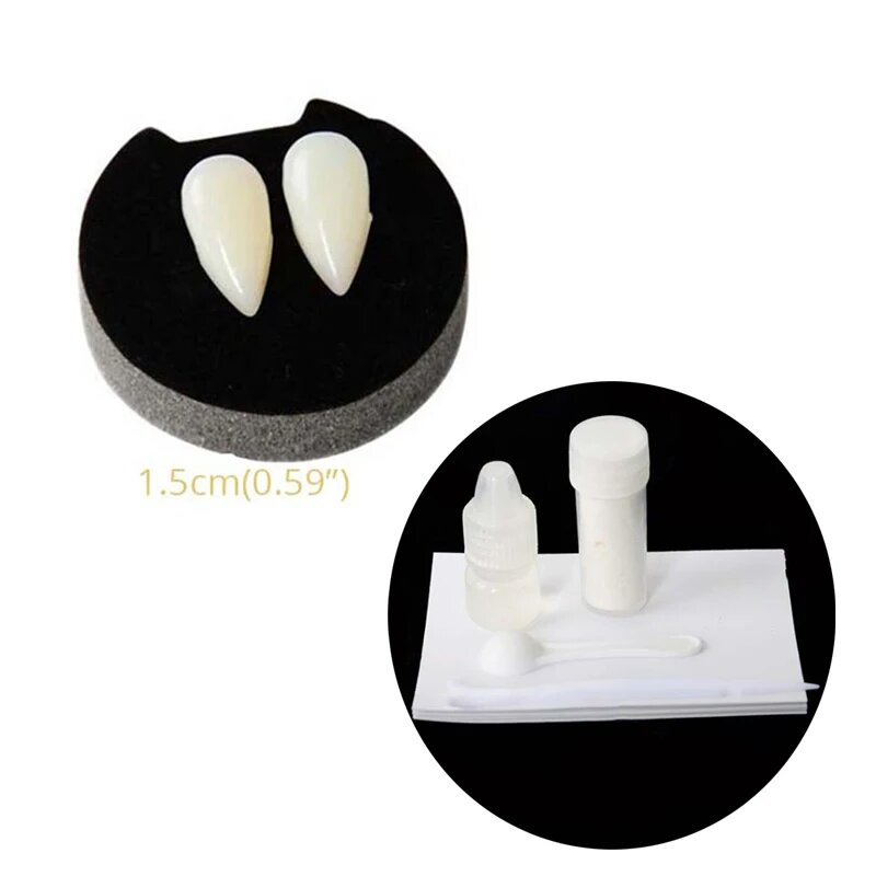 Зубы вампира на Хэллоуин 1.5cm set