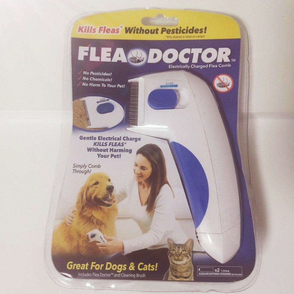 Электрическая щетка для глубокого очищения домашних животных от блох и вшей крыс combs kills and removes fleas instantly сильный ток