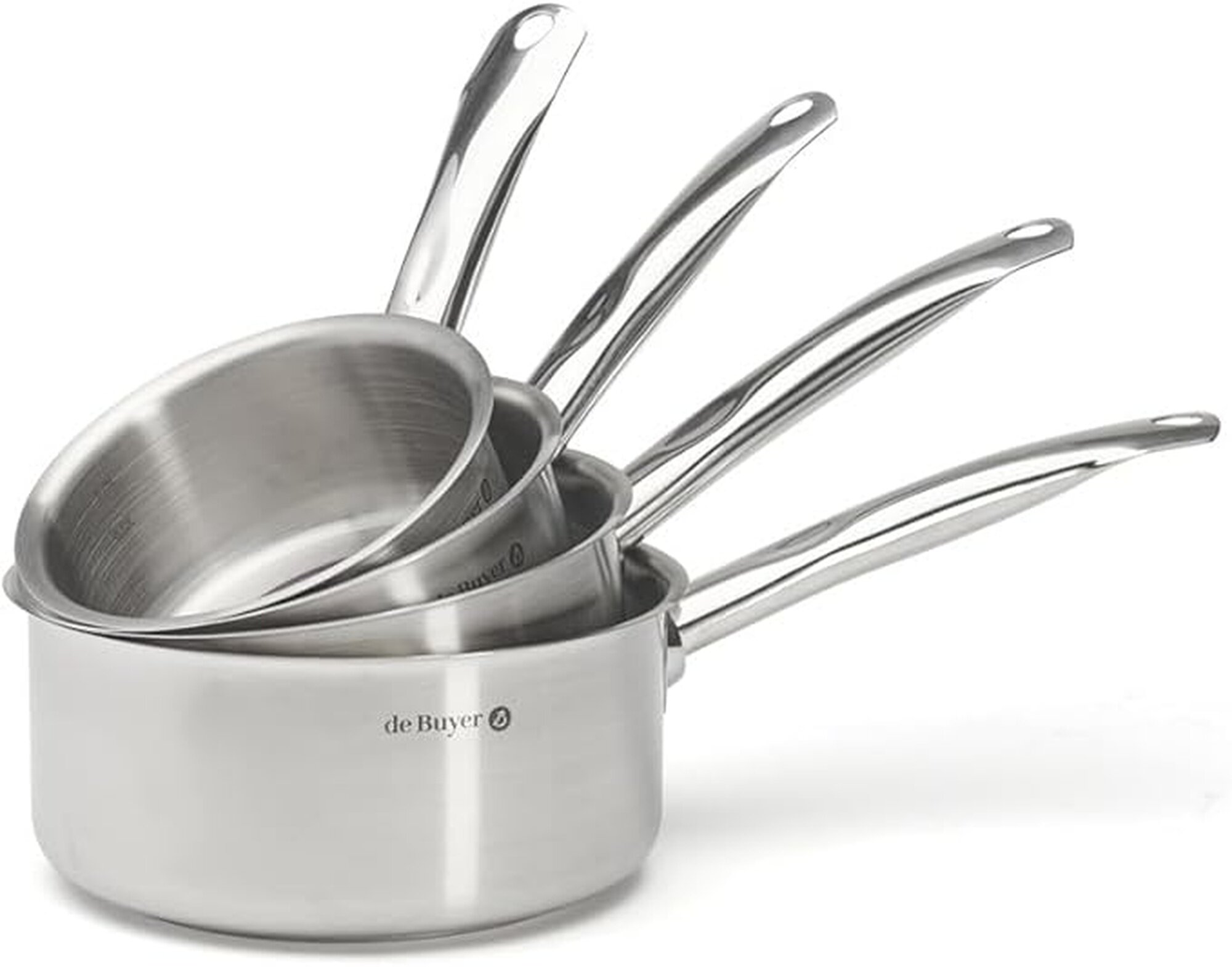Набор сотейников - de Buyer PRIM'APPETY 3501.04 - 4 предмета ( 14-16-18-20), цвет серебристый