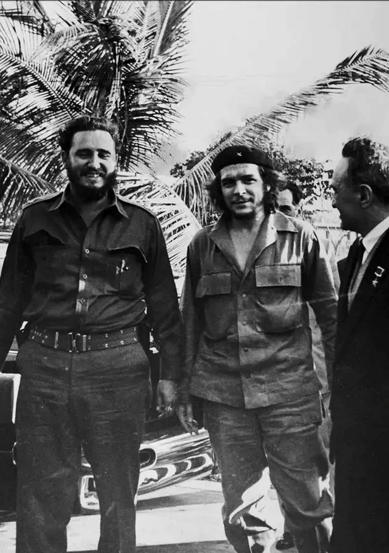 Плакат, постер Фидель Кастро. Эрнесто Че Гевара на бумаге, размер 21х30см