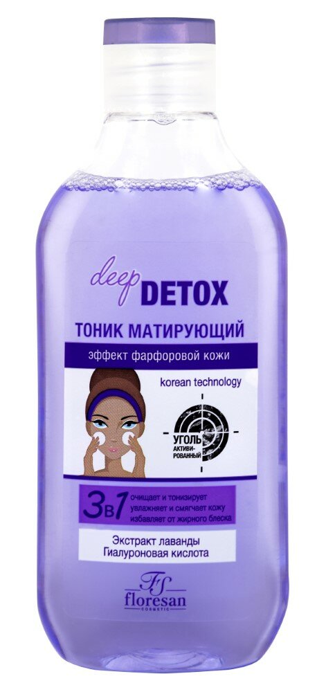 Floresan deep detox тоник матирующий 300 мл