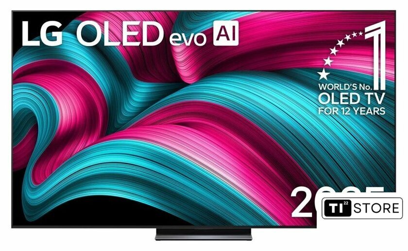 Телевизор LG OLED evo AI C5 OLED83C5RLA 2025, 83", 4K Ultra HD, Smart TV, webOS, Wi-Fi, Bluetooth, AI Chatbot, Gen8