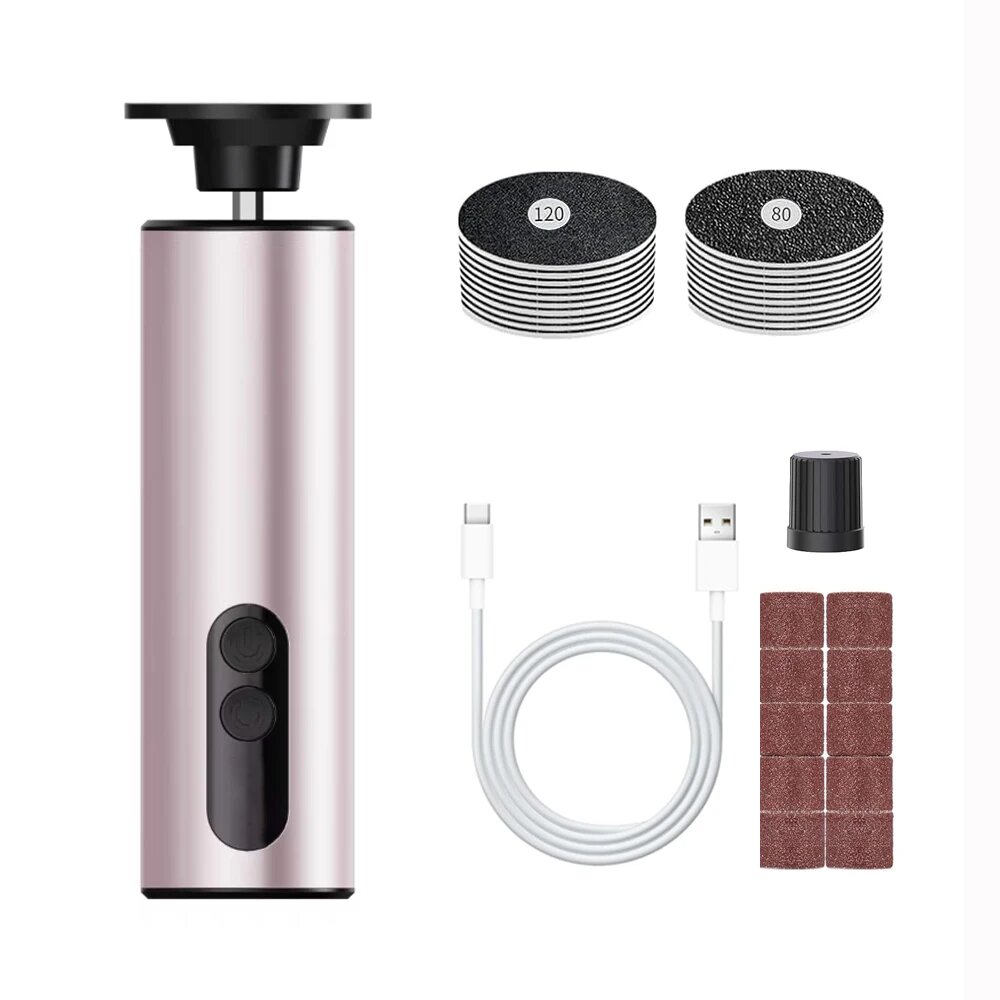 Cooskr Электрическая пилка для ног Pink