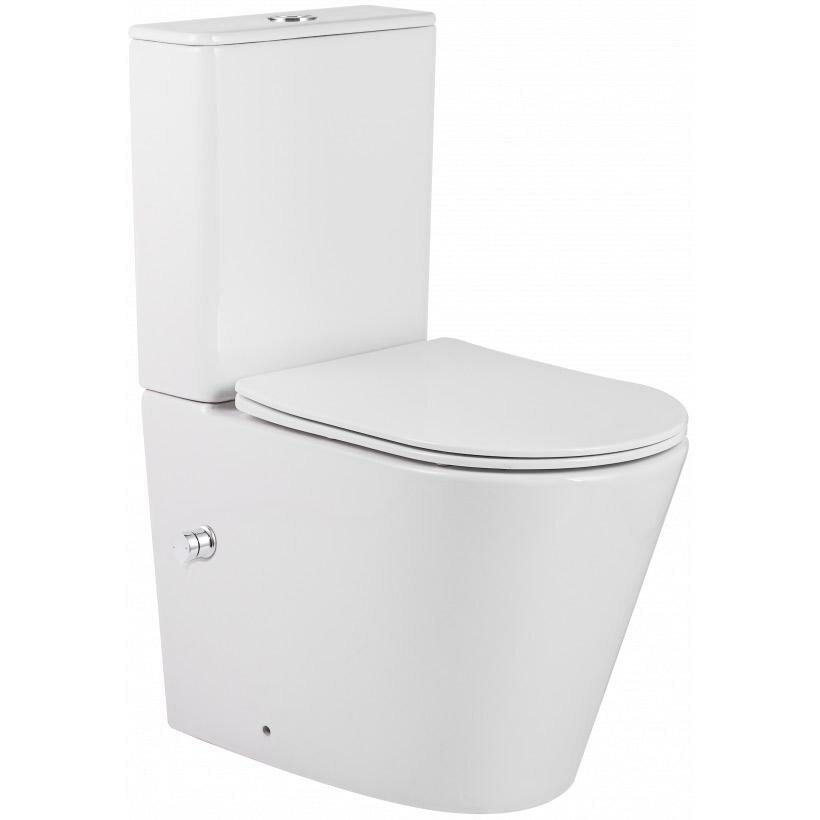 Унитаз биде CeramaLux 2179-BD Белый глянцевый с бачком и сиденьем Микролифт