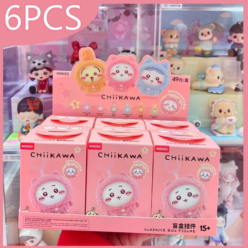 MINISOchiikawa pajamas blind Box, surprise dolls, anime peripherals, 3 boxes