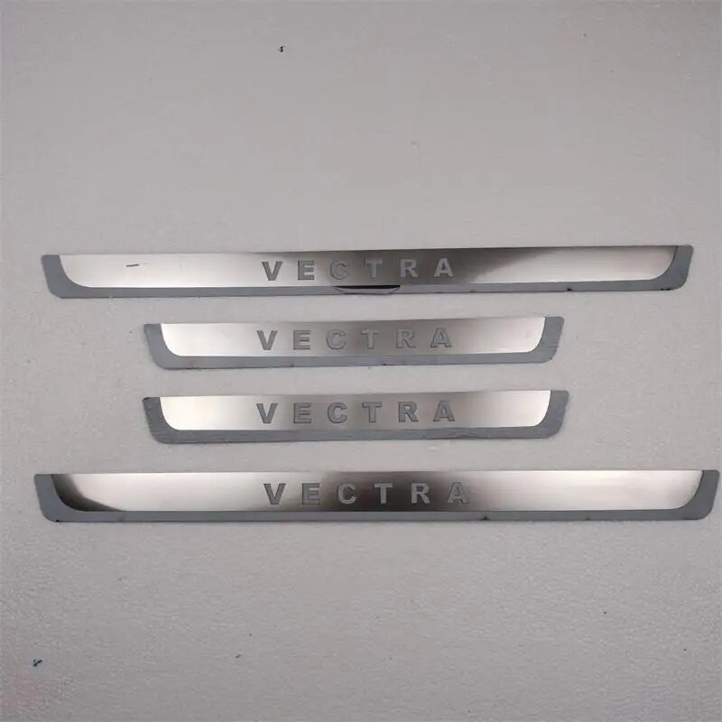Для Vauxhall Opel Vectra накладка на порог, накладка из нержавеющей стали, педаль порога, Стайлинг, защита автомобильных аксессуаров, 1