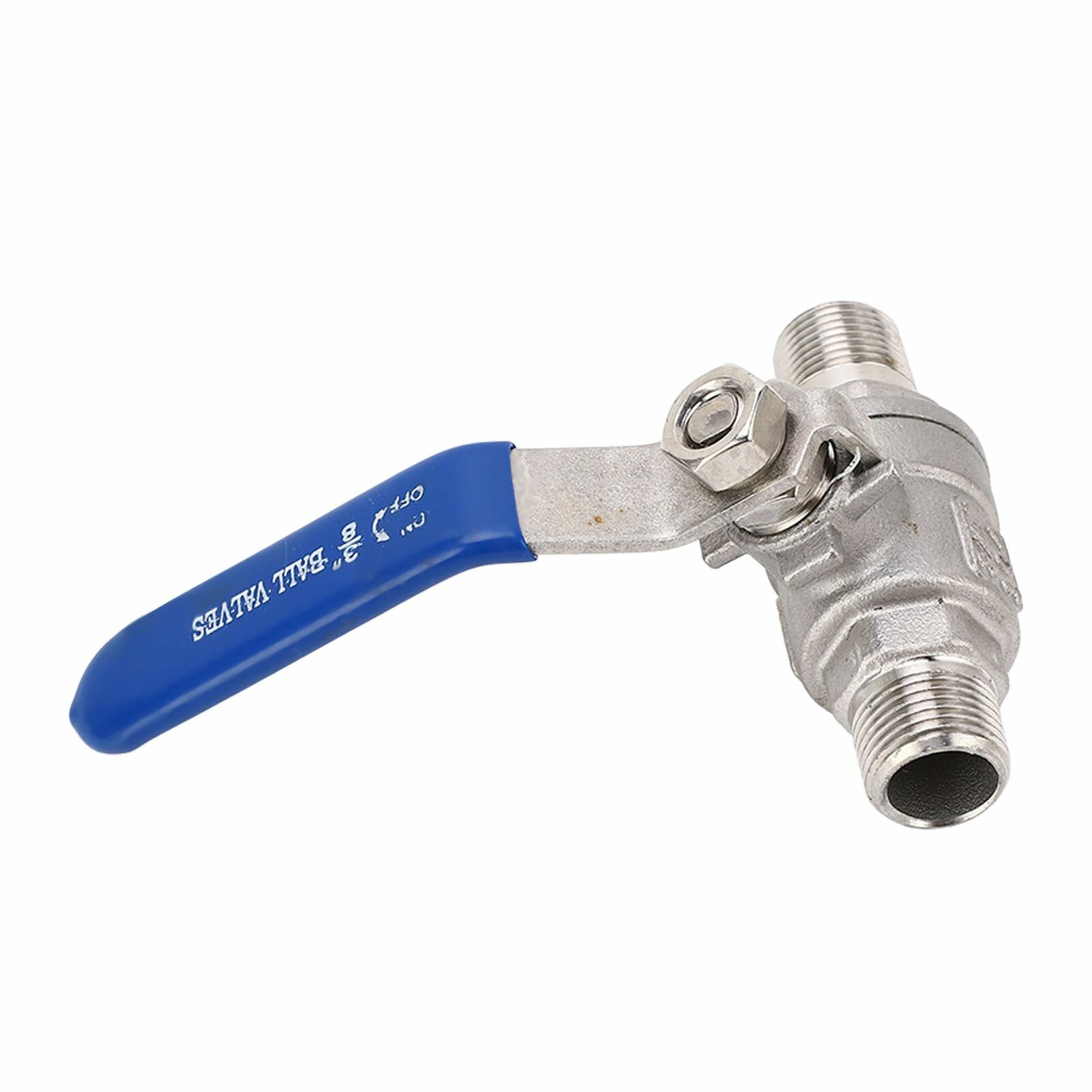 Полнопроходной шаровой кран 3/8 дюйма из нержавеющей стали с хорошим уплотнением DN10, шаровой кран с наружной резьбой для механического оборудования