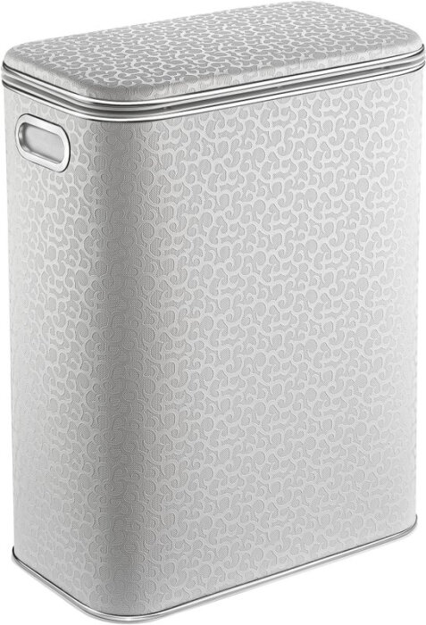 Корзина для белья Geralis FWH-B белая, хром, стандартная