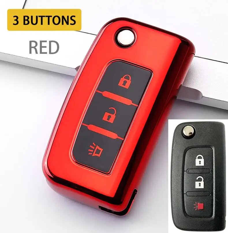 2/3 кнопочный чехол для автомобильного ключа чехол для ключа для FOTON Tunland Auman Red only case A