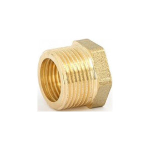 Футорка латунная 1 1/2"х1 1/4" с внутренней-наружной резьбой UNI-FITT