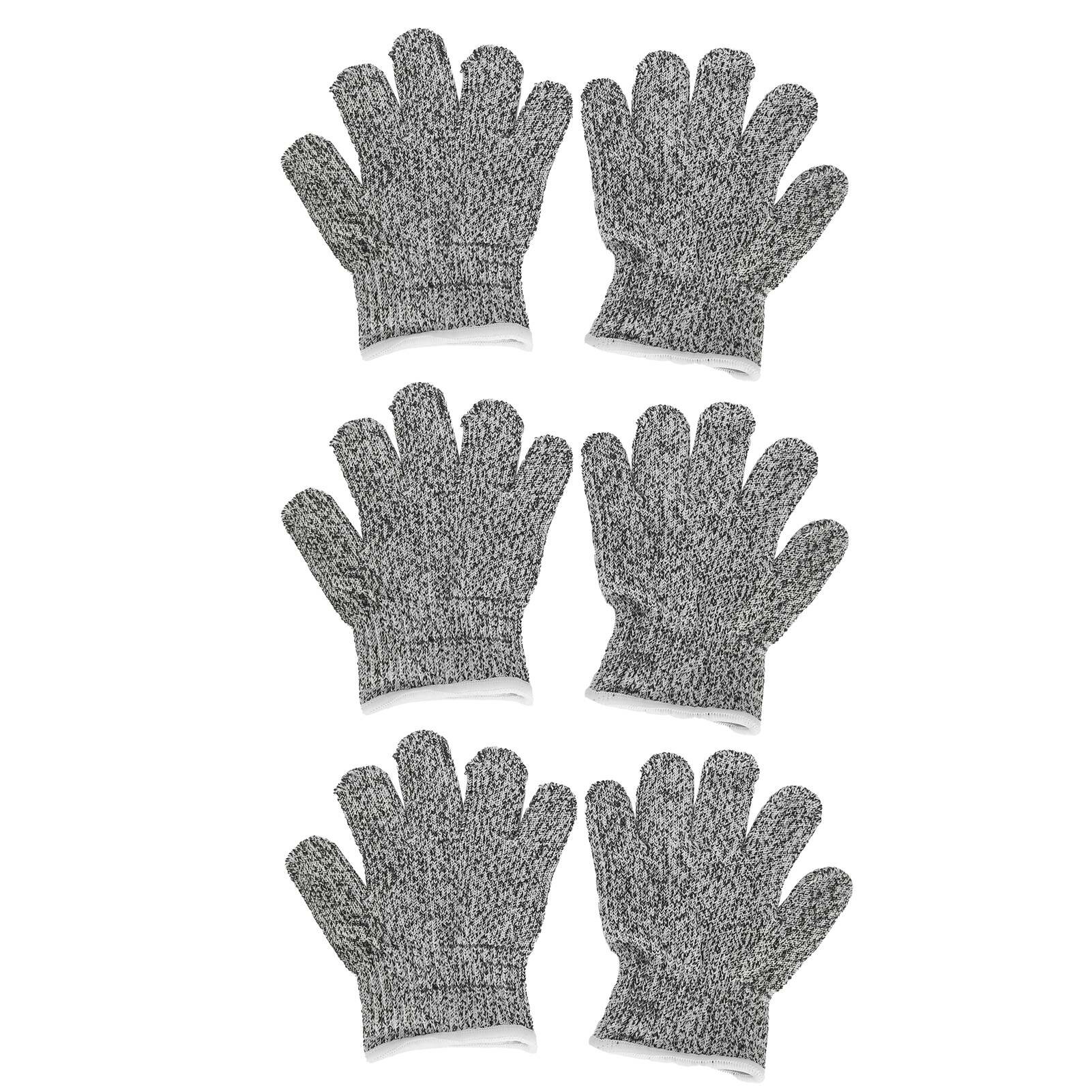 3 пары детских устойчивых к порезам перчаток. Детские защитные перчатки для работы в саду.