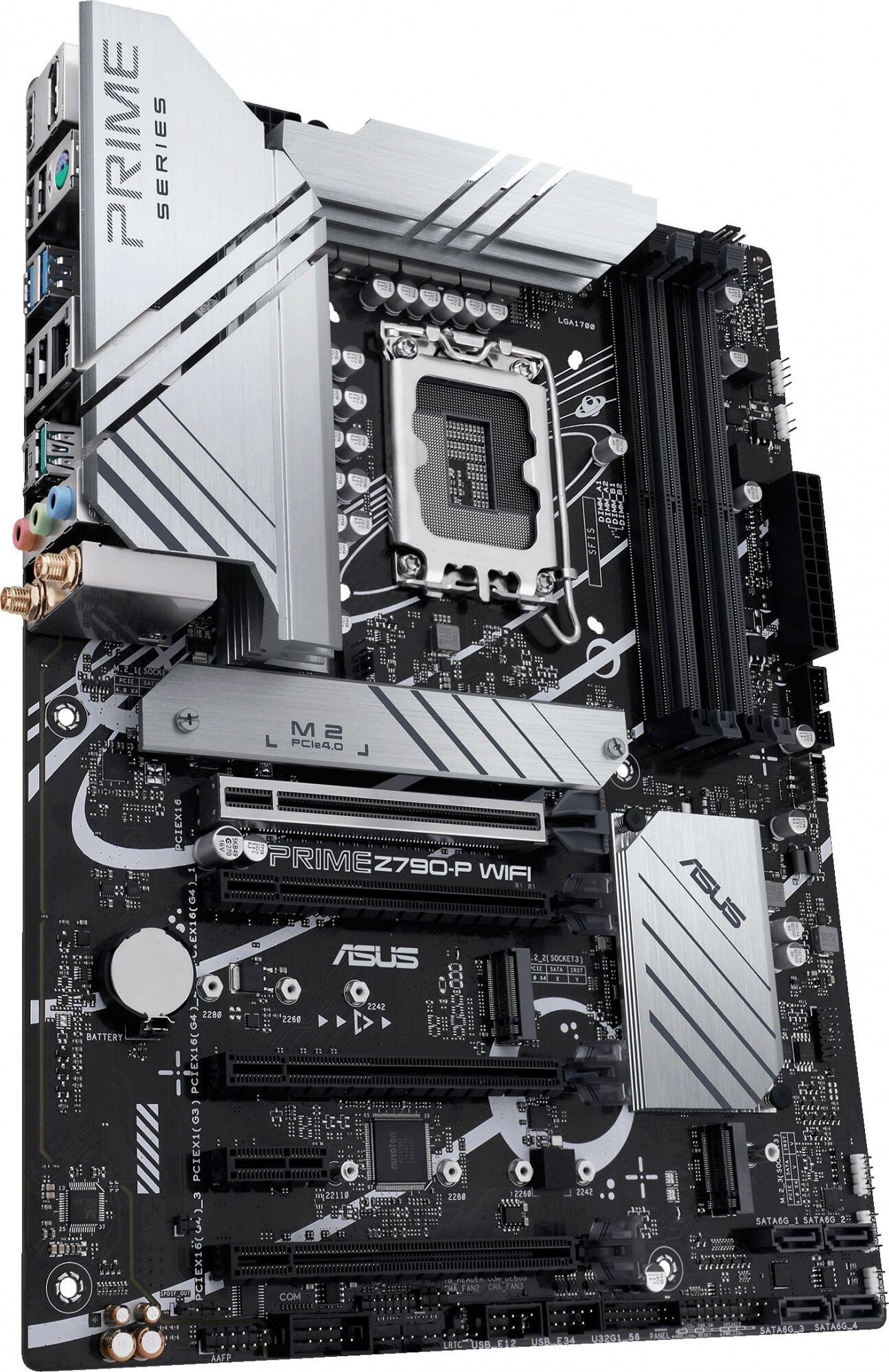 ASUS PRIME Z790-P WIFI, LGA1700, Z790, 4*DDR5, DP+HDMI, SATA3 + RAID, Audio, Gb LAN, USB 3.2, USB 2.0, COM*1 header (w/o cable), ATX; 90MB1CJ0-M0EAY0