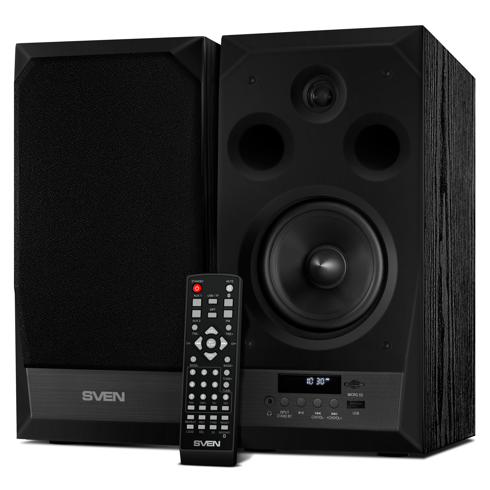 Акустика SVEN MC-20, Bluetooth, фазоинверторный тип, MDF, пульт ДУ