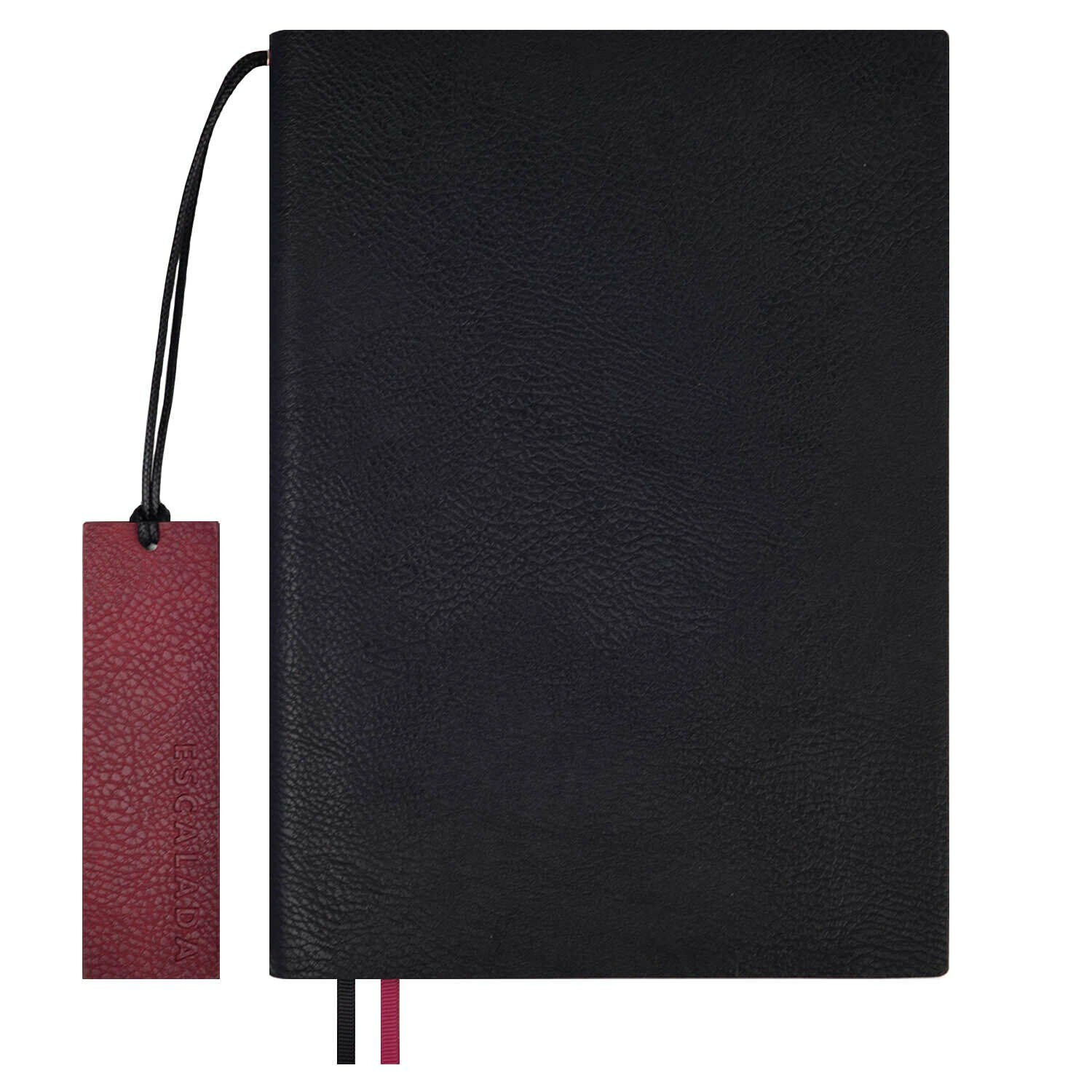 Ежедневник недат. А5+ 160л 175x245 "Шеврет" черный, иск. кожа, мягкий переплет, блинт. тиснение, офсет, ляссе.